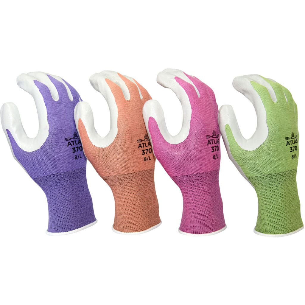 Showa Atlas Woman's Nitirle Coated Garden Glove - Workman Glove and Safety
