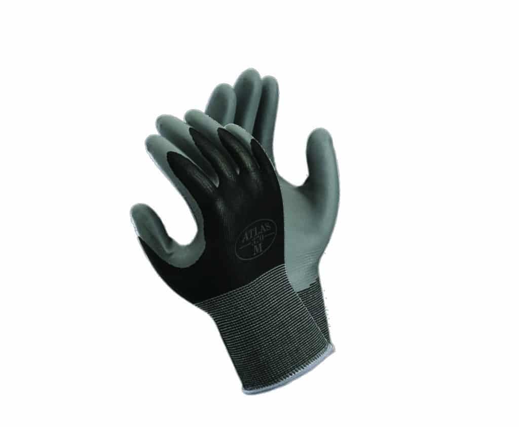 Showa Atlas 370 Assembly 10 Gauge Nitrile Dipped Glove - Workman Glove ...